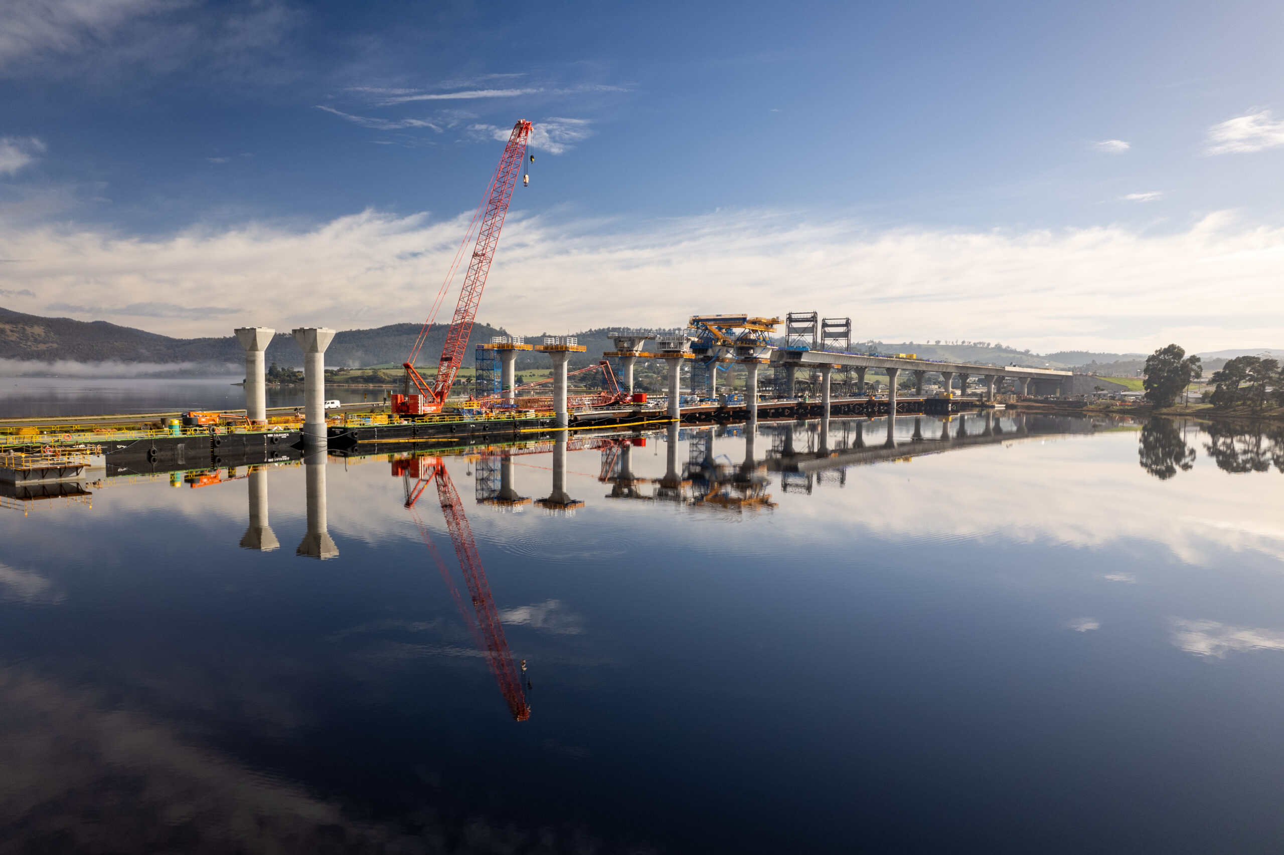 New Bridgewater Bridge - January flyover - Aveng
